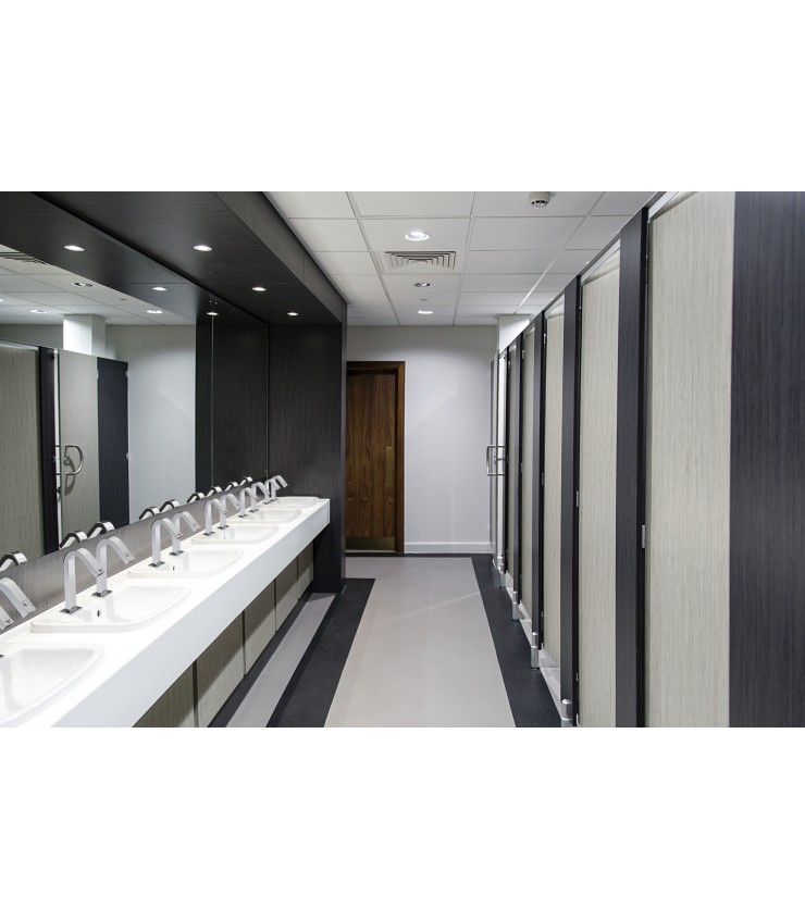 Sensor operated wash and dry unit, made of chrome-plated brass